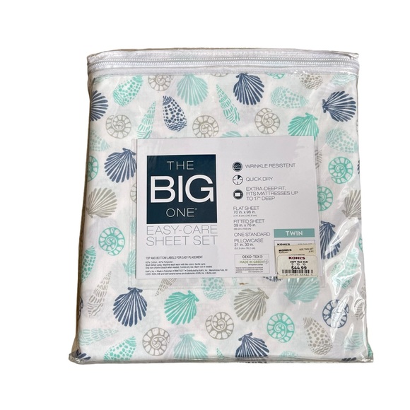 The Big One | Bedding | The Big One Easy Care Sea Shell Beach Print ...